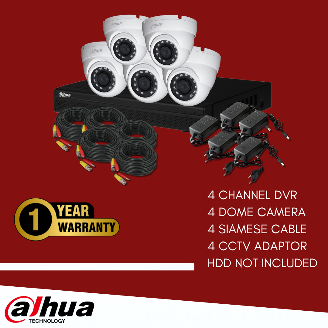 DAHUA 5 CCTV Camera Package – webtekincph.com